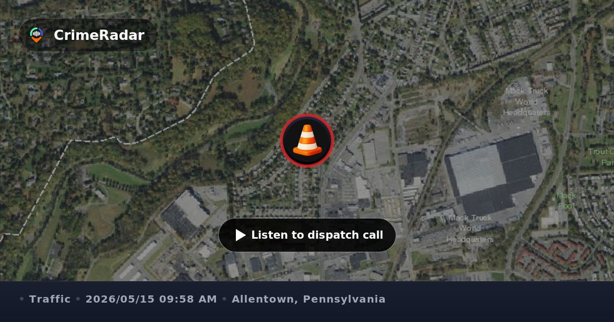 Overturned vehicle crash on Lehigh Street, Allentown PA | CrimeRadar