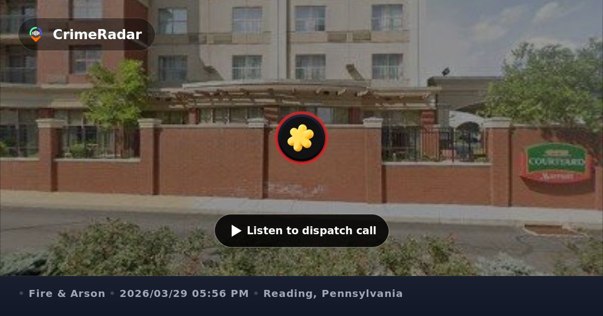 Fire alarm at six-story hotel on North Park Road, Reading PA | CrimeRadar
