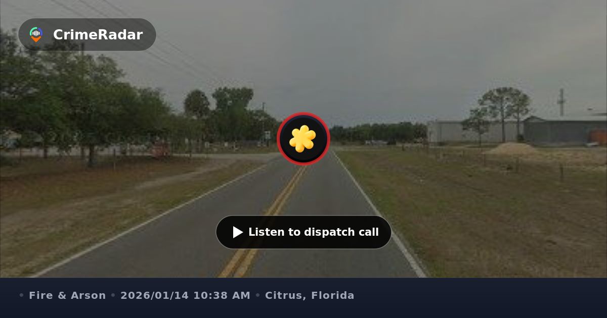 Small fire contained on North Citrus Avenue, Citrus County FL | CrimeRadar