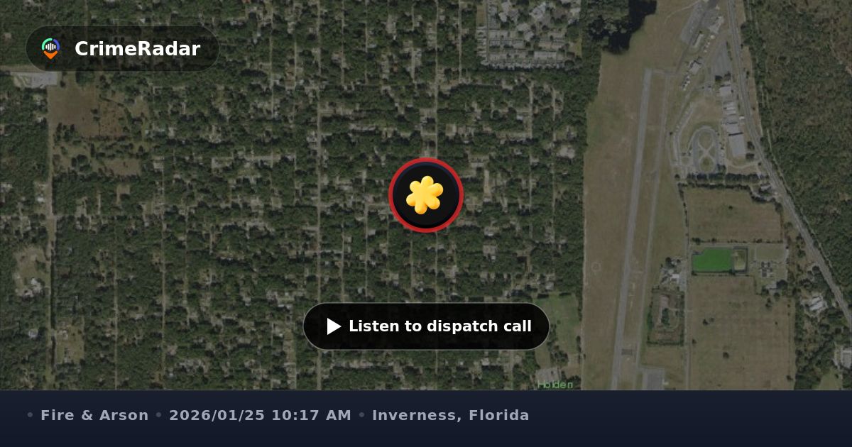 Fire crews investigate possible illegal burn on Mobile St, Inverness FL ...