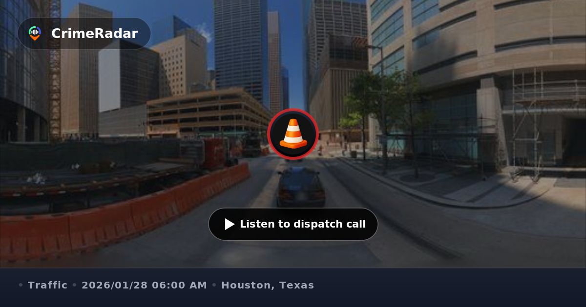 Traffic stop near Main St southbound lanes, Houston TX | CrimeRadar