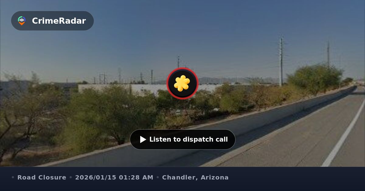 Traffic signals out near Santan Freeway, Chandler AZ | CrimeRadar