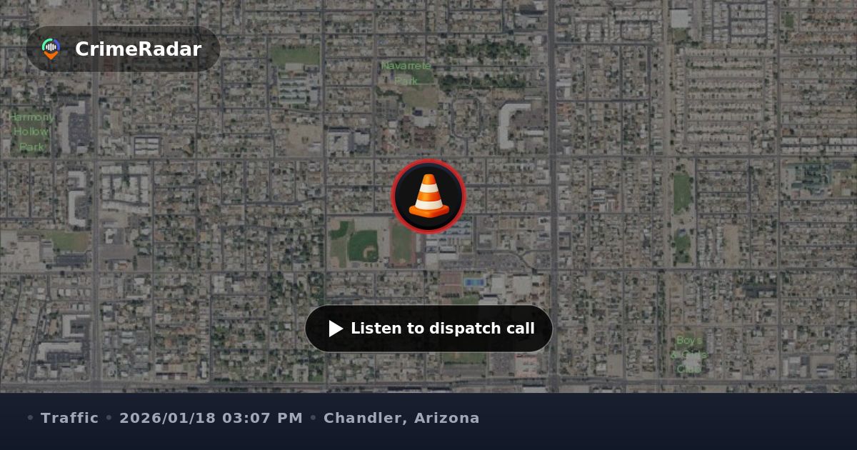 Vehicle runs red light near Arizona Ave and Chandler, Chandler AZ ...