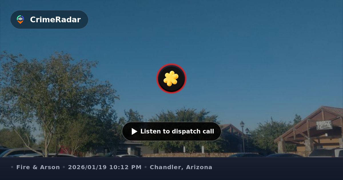 Fire alarm with dripping sound at The Grove, Chandler AZ | CrimeRadar