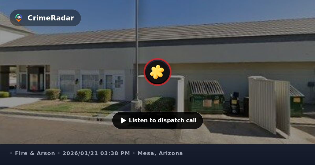 Apparent smoke incident near West Guadalupe Road, Mesa AZ | CrimeRadar