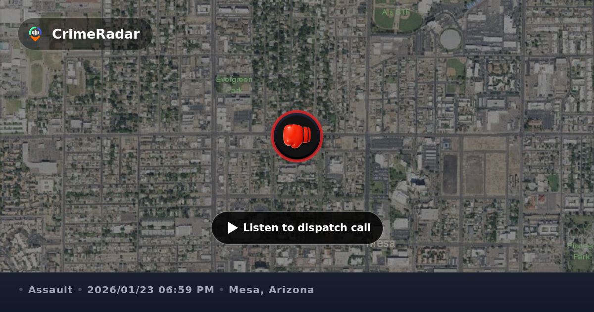Possible assault at Robson Street Villas, Mesa AZ | CrimeRadar