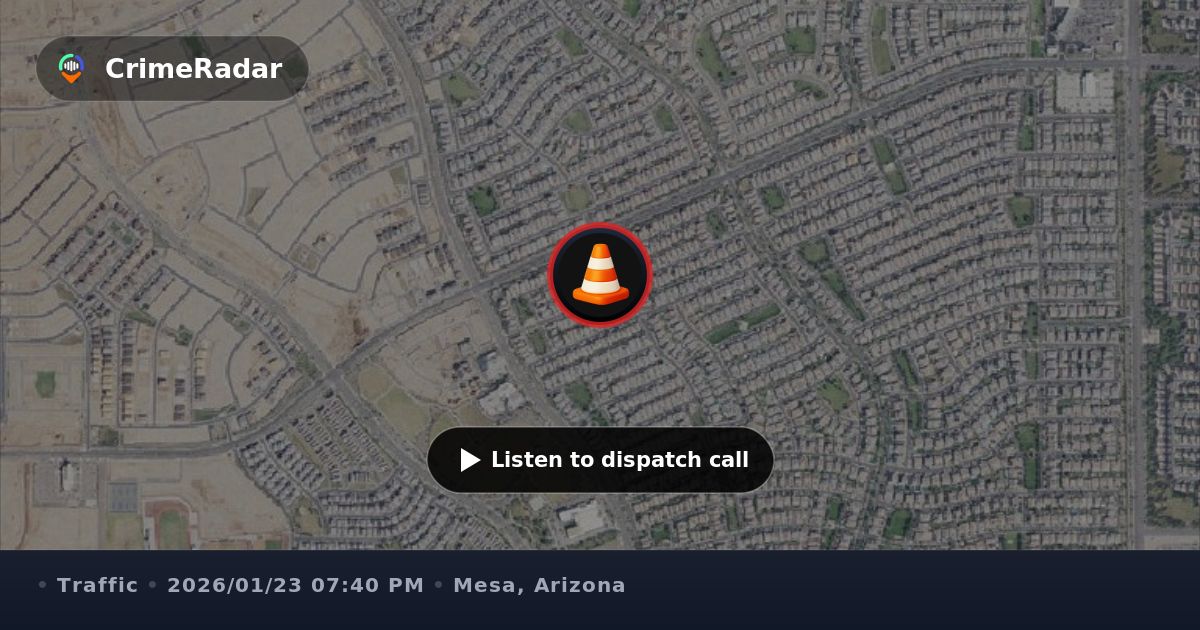 Motor vehicle accident near Inspirian Parkway, Mesa AZ | CrimeRadar