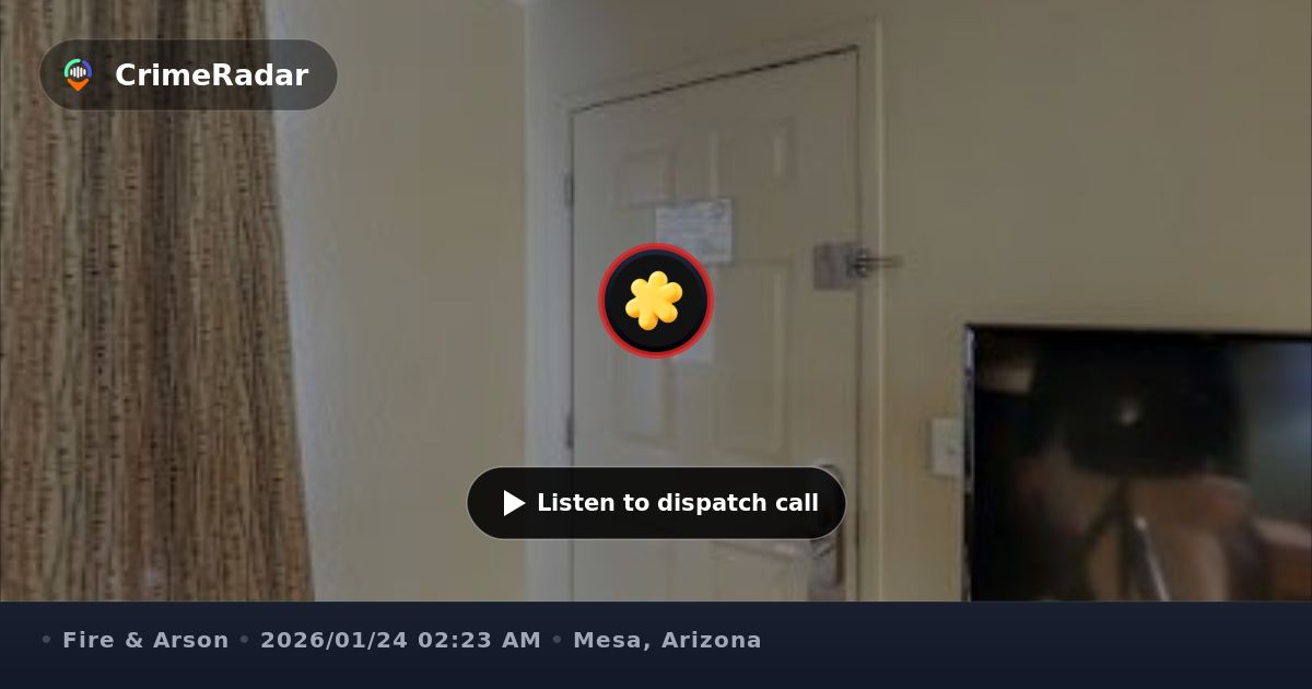 Fire crews battle major structure blaze in Mesa, Mesa AZ | CrimeRadar