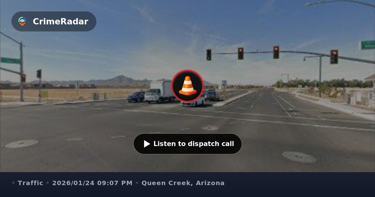 Traffic collision near Rittenhouse and Combs roads, Queen Creek AZ ...