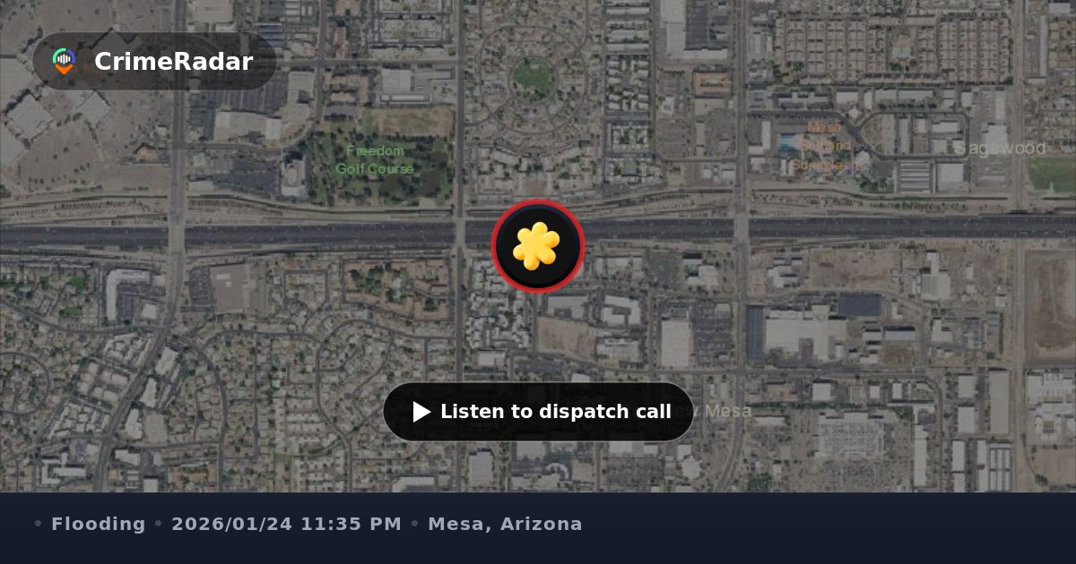 Fire crews address potential flooding near Extension Rd, Mesa AZ ...