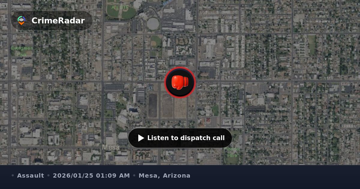 Possible assault near East Main St in Mesa, Mesa AZ | CrimeRadar