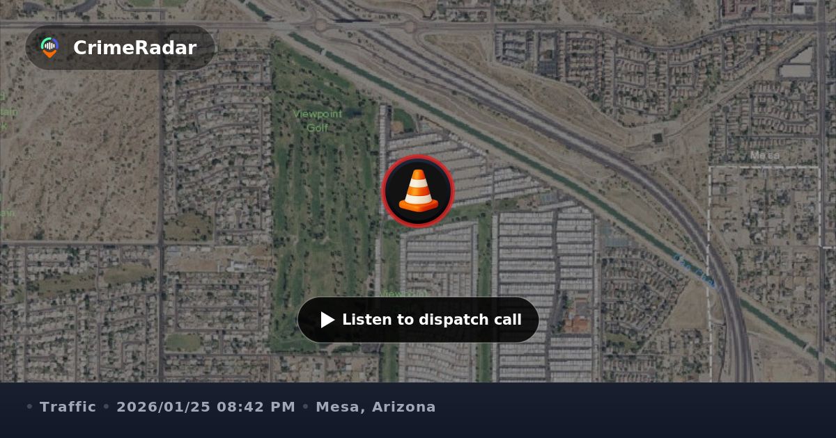 Traffic disruption on Main St in Mesa, Mesa AZ | CrimeRadar