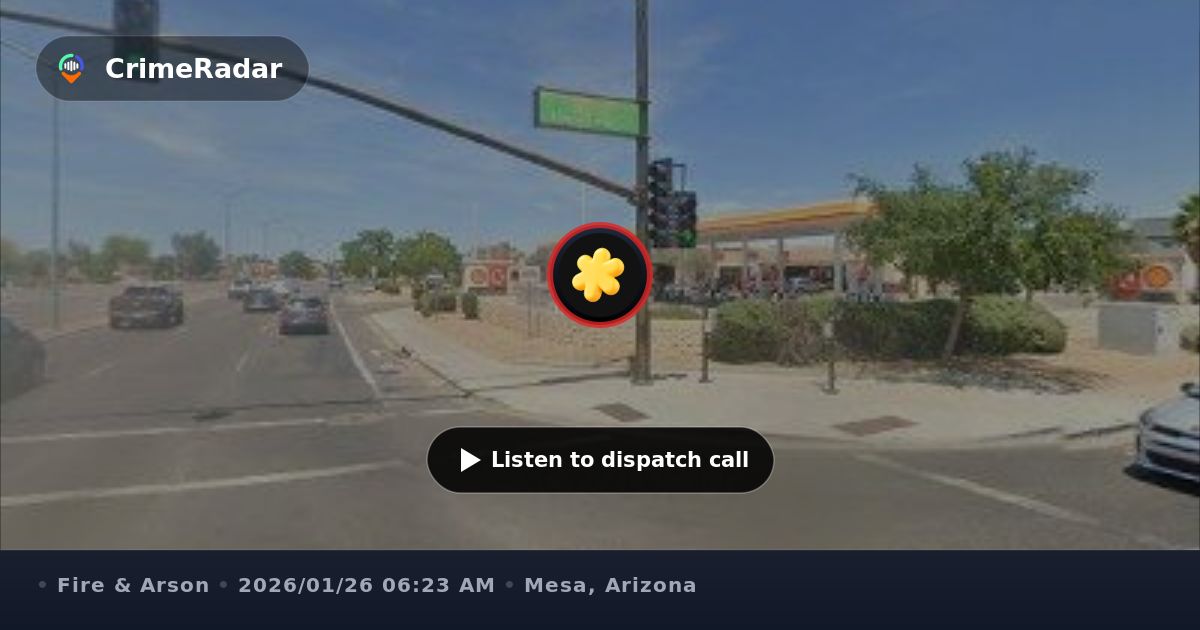 Odor investigation near Baseline and Greenfield, Mesa AZ | CrimeRadar
