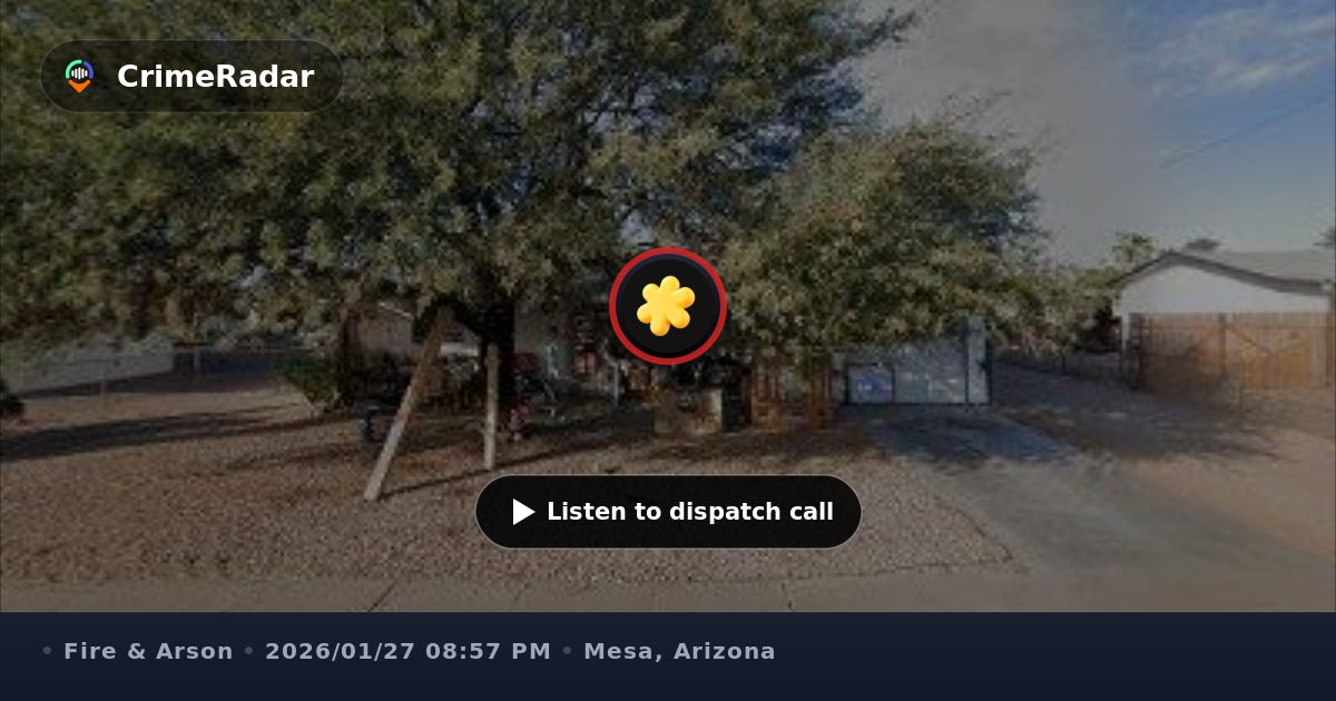 Fire crews handle structure fire near East University Dr, Mesa AZ ...
