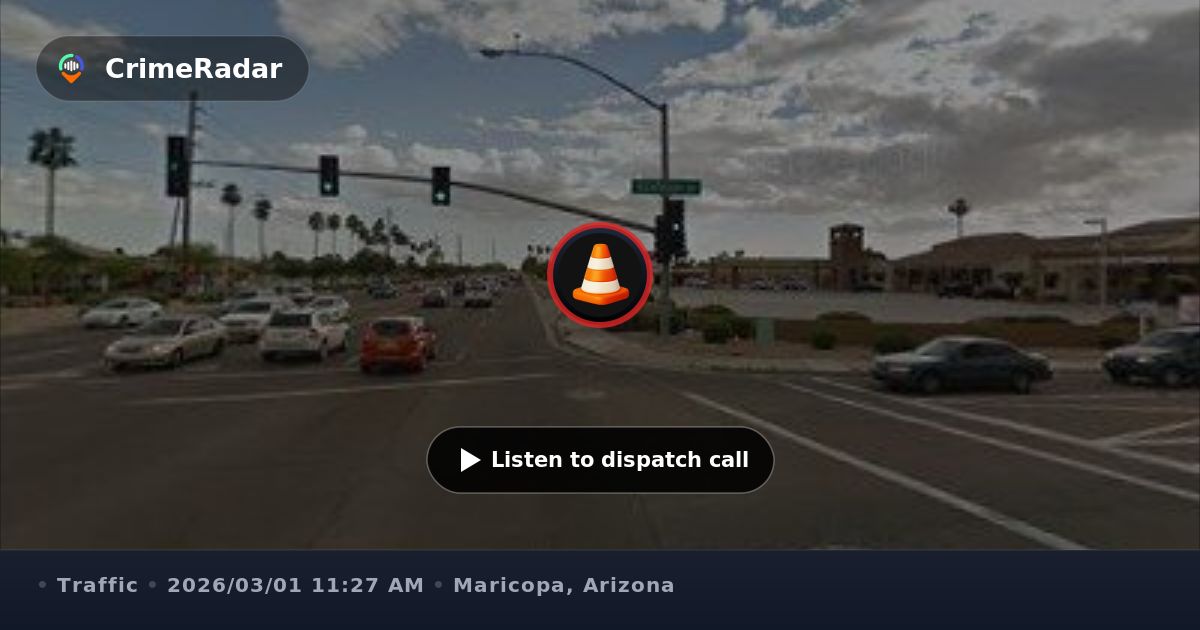 Traffic stop on silver Mercedes at Guadalupe and Country Club, Maricopa ...