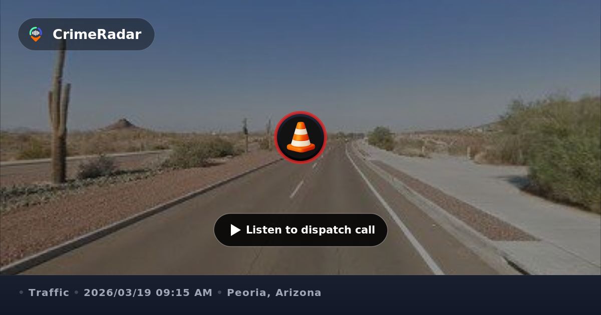 Lane blocked by white Tesla near Loop 303, Peoria AZ | CrimeRadar