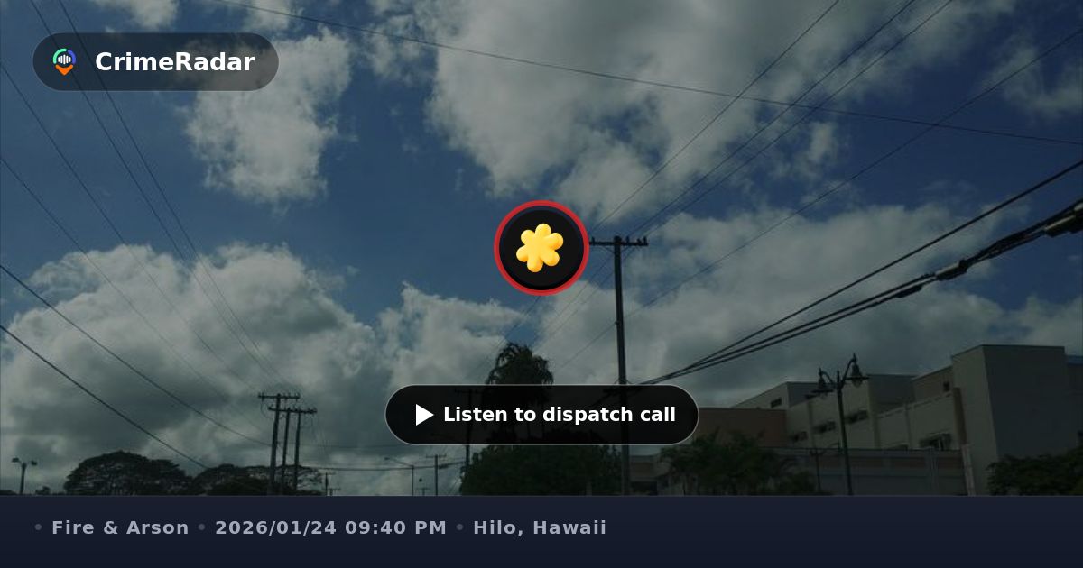 Fire crews respond to possible illegal burn in Hilo, Hilo HI | CrimeRadar