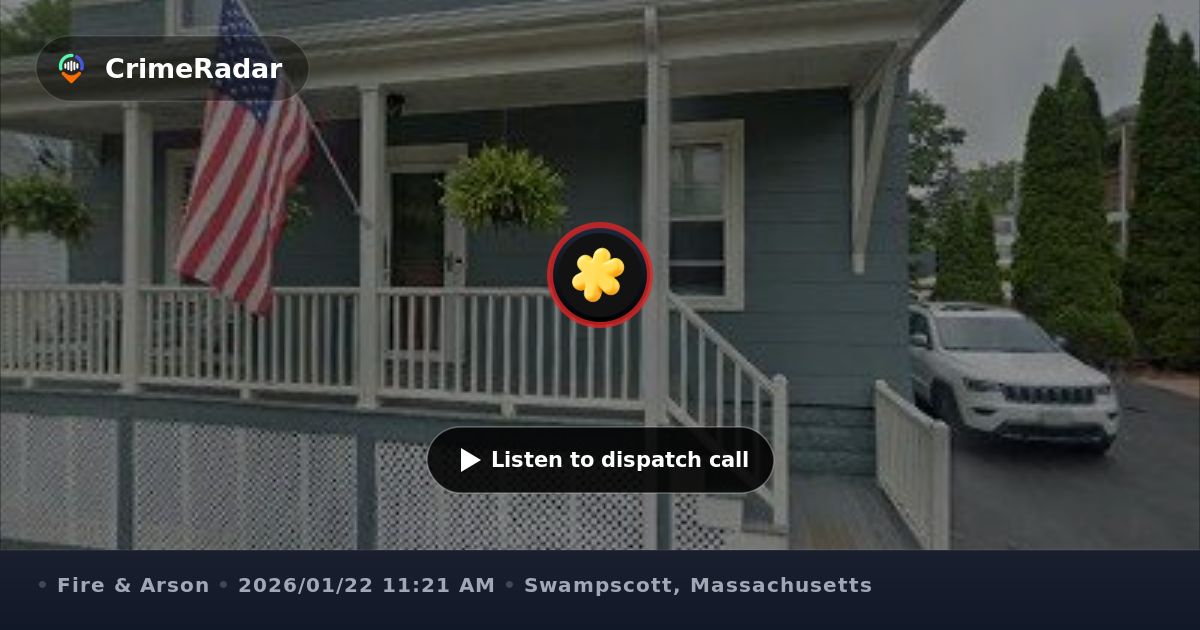 Apparent kitchen fire near Spring Ct in Swampscott, Swampscott MA ...