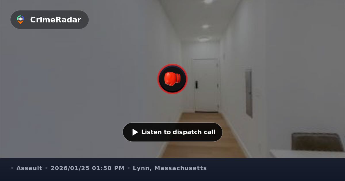 Possible stabbing at apartment on Munroe St, Lynn MA | CrimeRadar