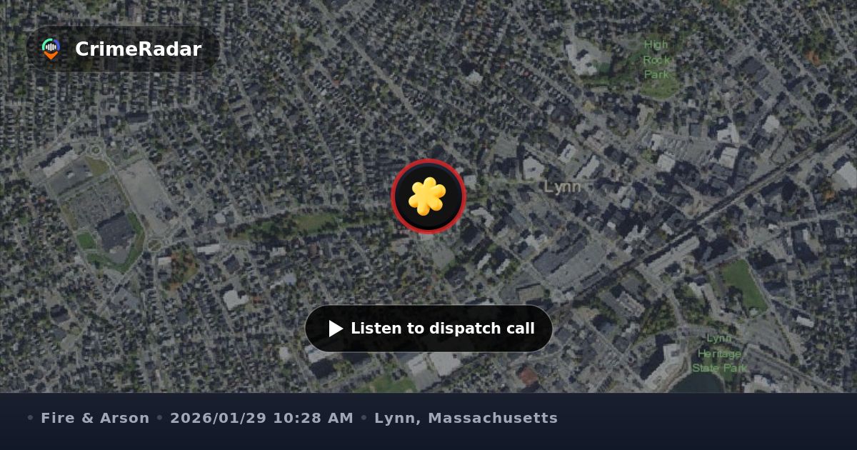 Fire alarm activated near Alley St, Lynn MA | CrimeRadar