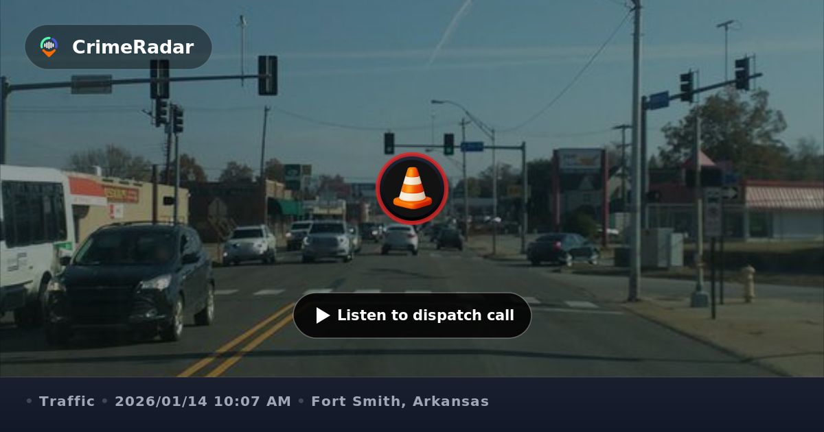 Traffic stop near North 20th and Rogers, Fort Smith AR | CrimeRadar