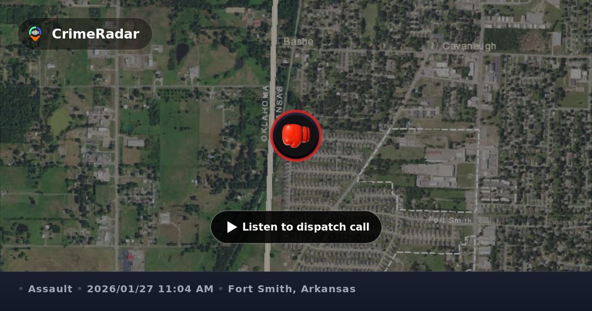 Officers respond to possible battery on Ridge Point Dr, Fort Smith AR ...