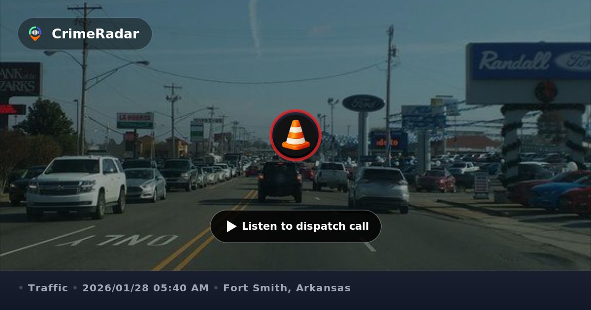 Single-vehicle accident near Waldron and Rogers, Fort Smith AR | CrimeRadar
