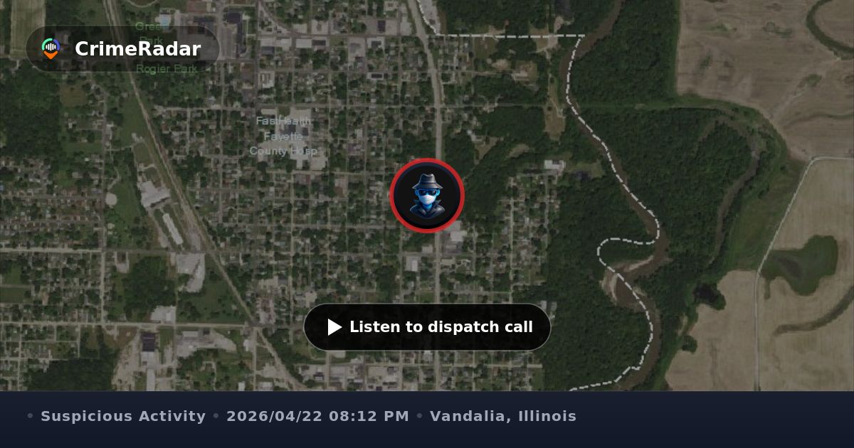 Stranger found in garage leaves on bicycle, Vandalia IL | CrimeRadar