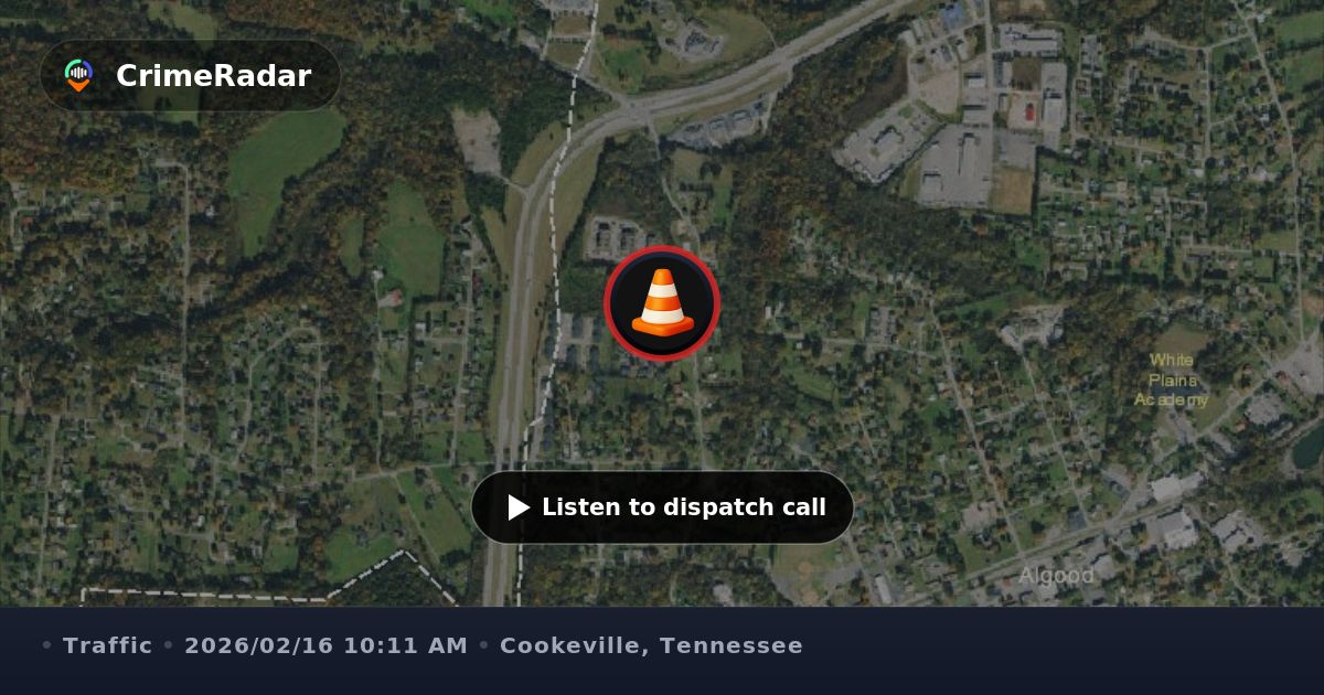 Two-vehicle crash on Circle Drive in Cookeville, Cookeville TN | CrimeRadar
