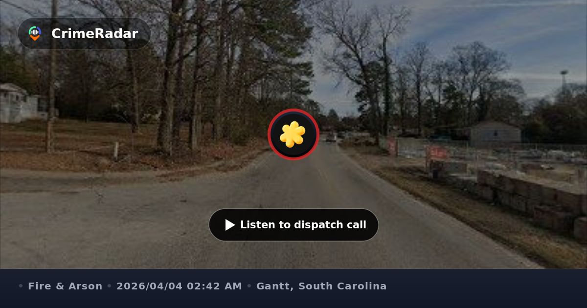 House fire reported on Lord Fairfax Drive, Gantt SC | CrimeRadar