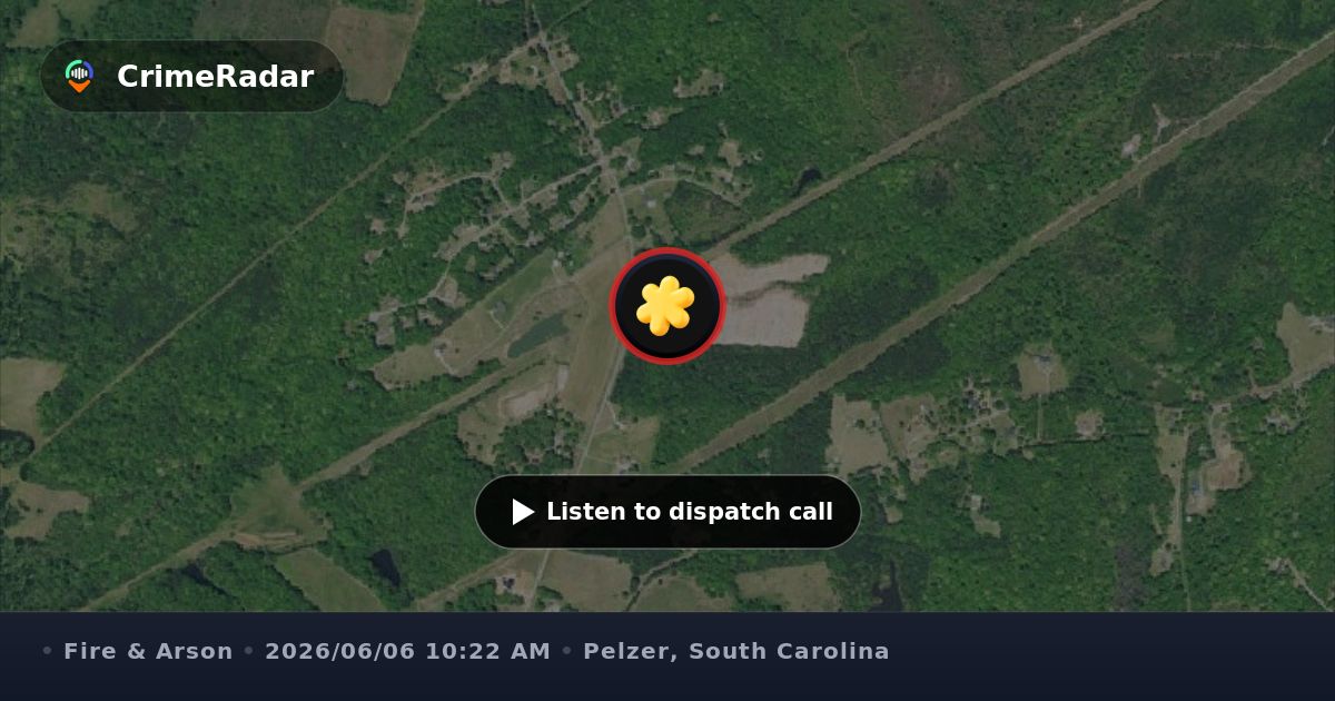 Fire response to Cooley Bridge Road address, Pelzer SC | CrimeRadar