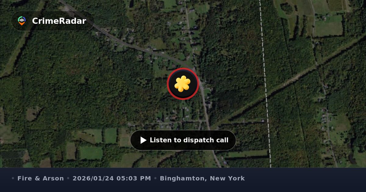 Fire crews respond to smoke near Bartell Rd, Binghamton NY | CrimeRadar