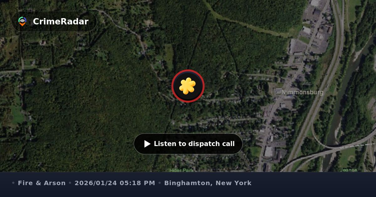 Smoke alarm investigated on Wallace Road, Binghamton NY | CrimeRadar