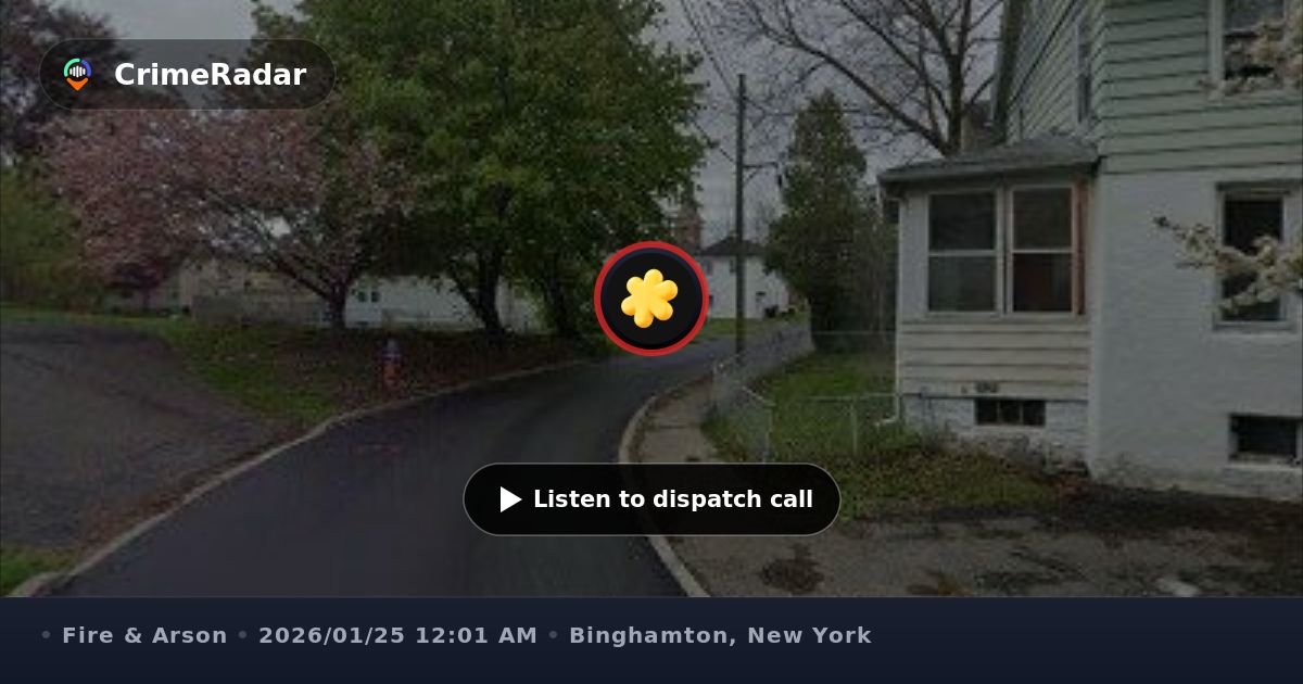 Fire units investigate smoke near Clinton St, Binghamton NY | CrimeRadar