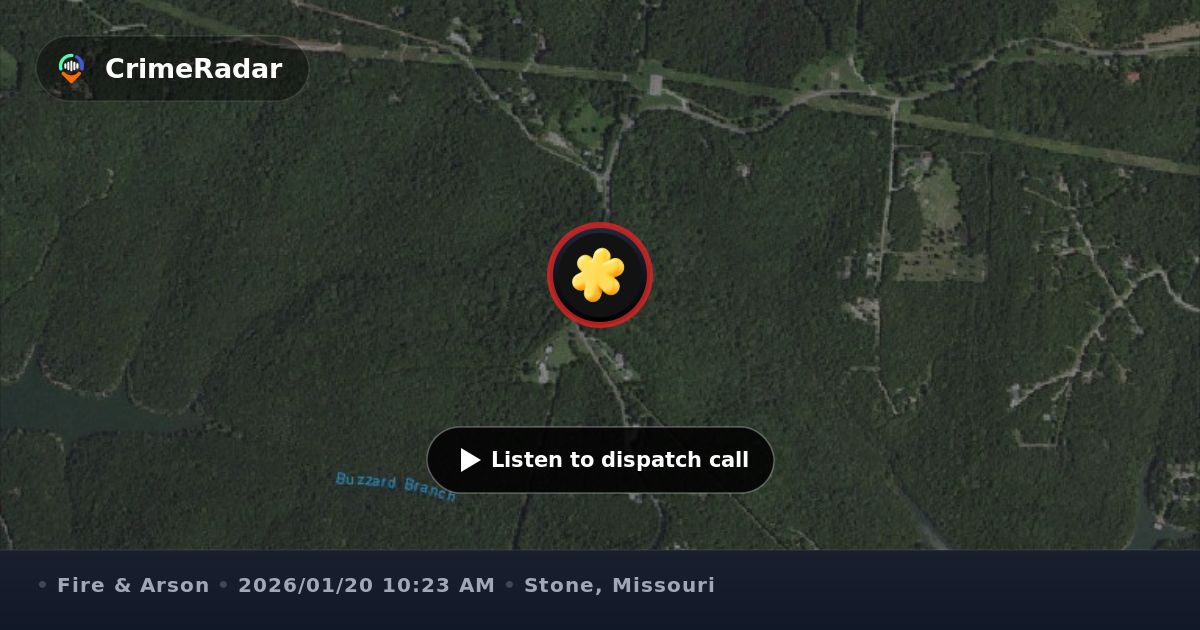 Responders check on possible fire near Railey Creek, Stone County MO ...