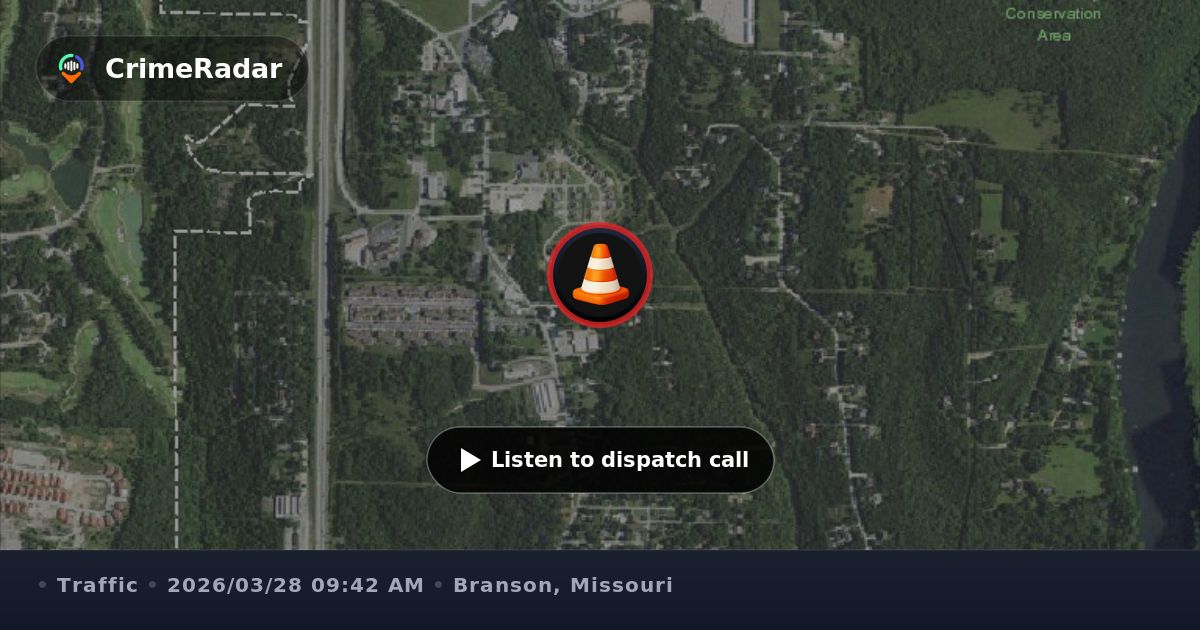Driver with flat tire pulled over on Highway 65, Branson MO | CrimeRadar