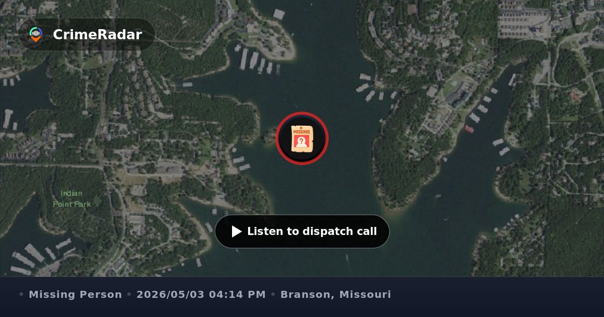 Woman missing in water near Jake's Point, Branson MO | CrimeRadar