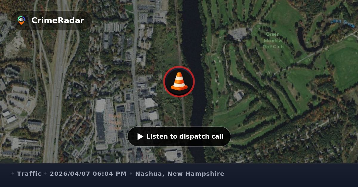 Single-car crash on Spit Brook Road on-ramp, Nashua NH | CrimeRadar