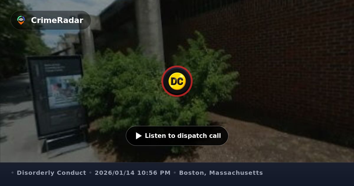 Individual refuses to leave Jackson Square area, Boston MA | CrimeRadar