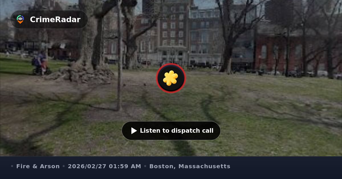 Small fire involving group on subway platform, Boston MA | CrimeRadar