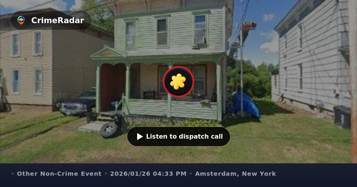 Water leak reported on Boardman St, Amsterdam NY | CrimeRadar