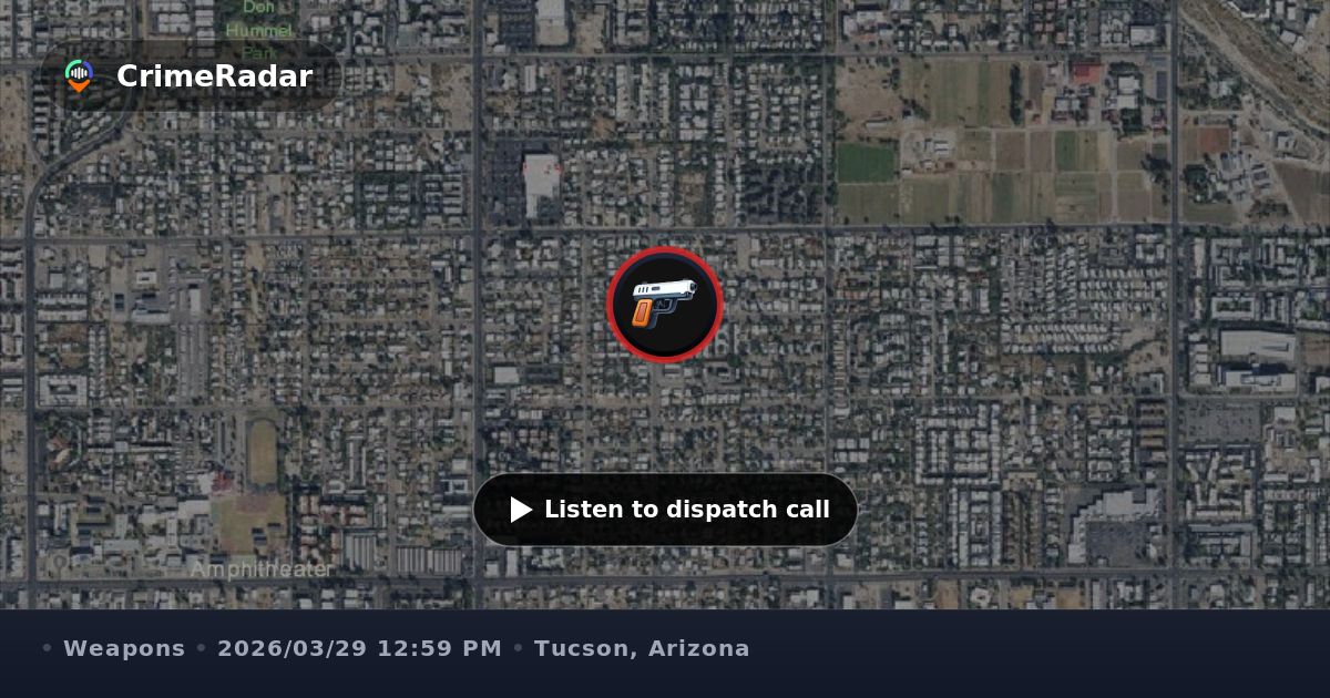 Woman reportedly shot herself at Tucson residence, Tucson AZ | CrimeRadar