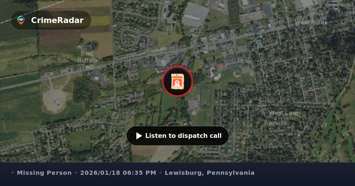 Deputies conduct welfare check near Sunnyside Dr, Lewisburg PA | CrimeRadar