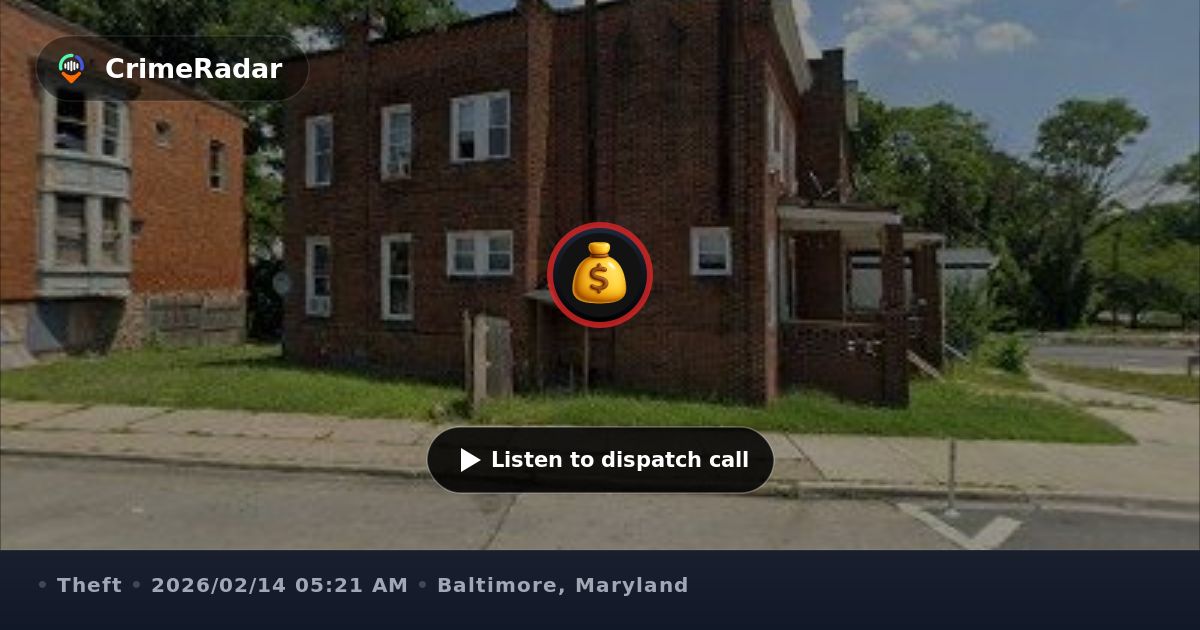 Officers respond to theft report on Henry G Parks Jr Cir, Baltimore MD ...