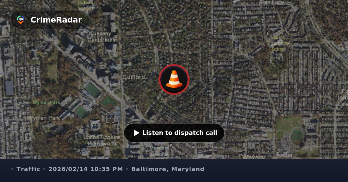 Traffic stop on Greenmount Avenue in Baltimore, Baltimore MD | CrimeRadar