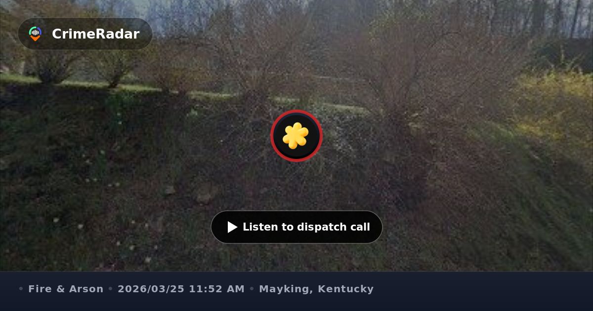 Structure fire reported on Cram Creek Road, Mayking KY | CrimeRadar
