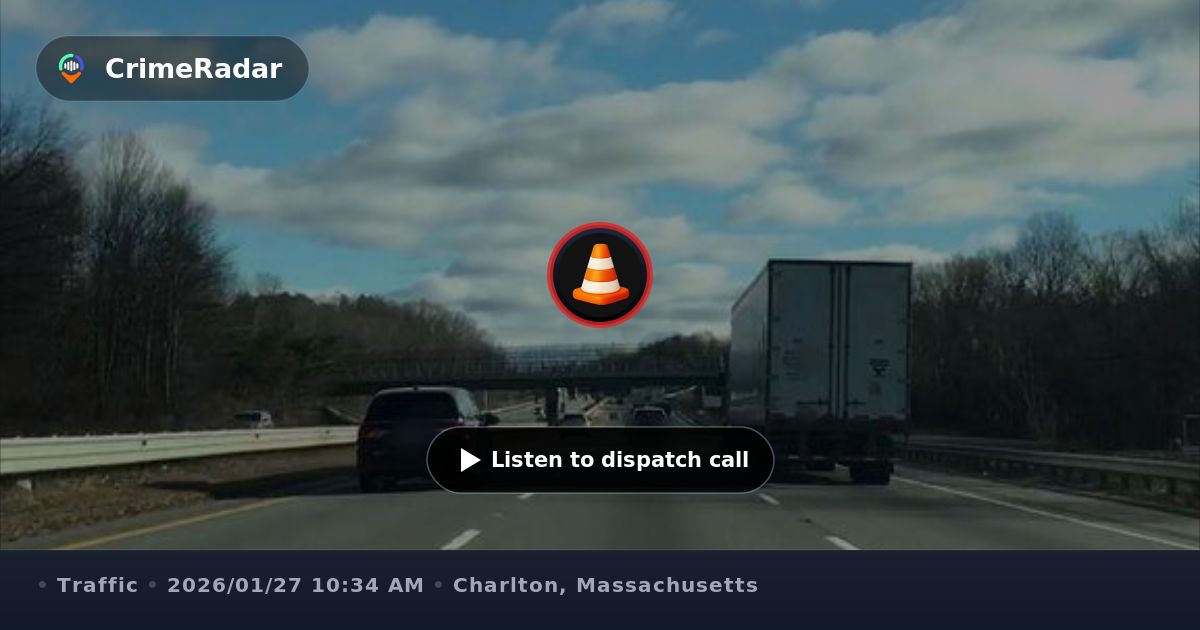 Car stuck after crash near Brookfield Road overpass, Charlton MA ...