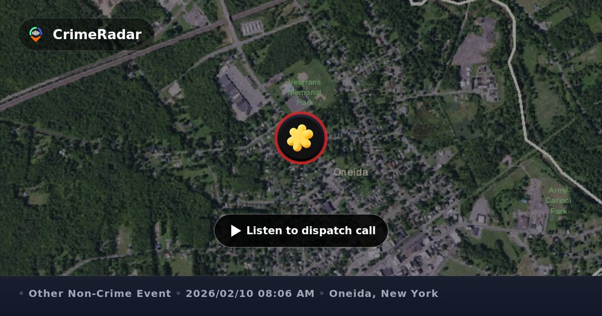 Broken pipes cause flooding at North Broad Street, Oneida NY | CrimeRadar