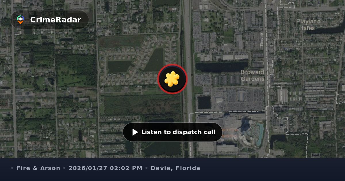 Fire crews investigate alarms at Oasis Tower, Davie FL | CrimeRadar