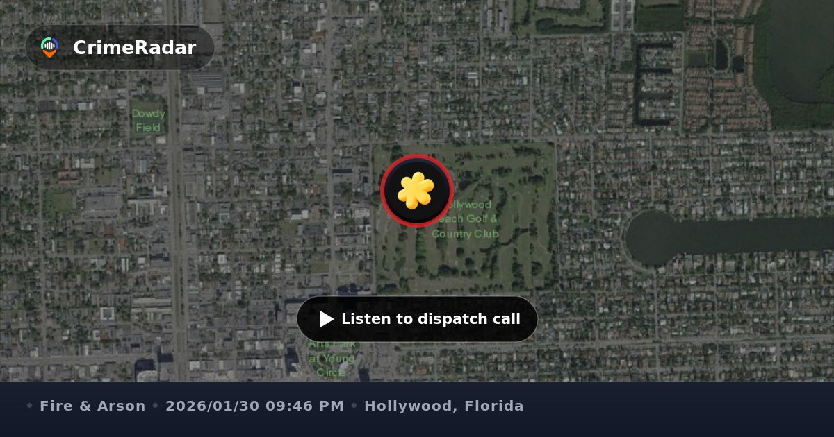 Fire crews respond to blaze at Polk Street apartments, Hollywood FL ...